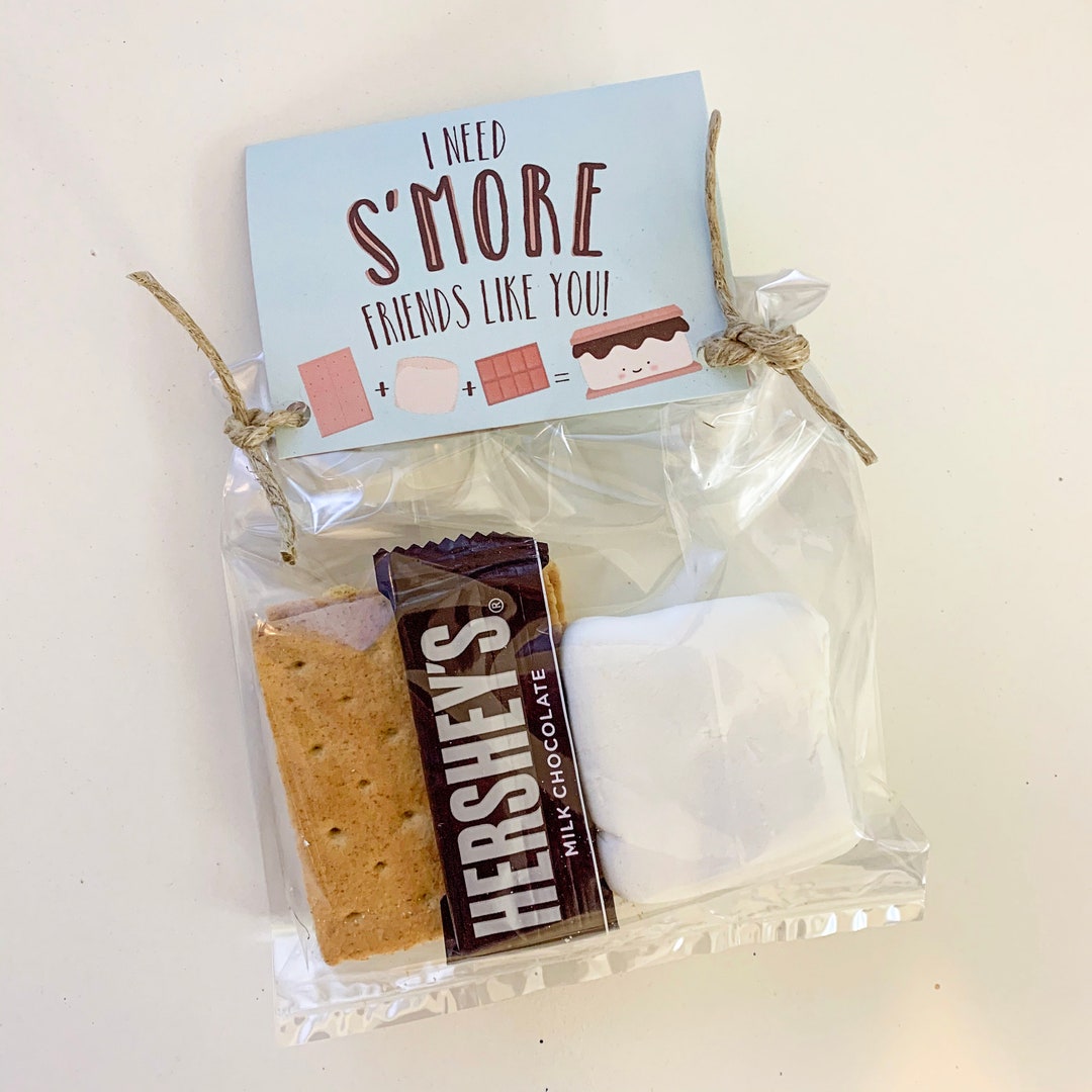 S'mores Valentine Treat Bag Topper, Printable Valentine Treat for ...