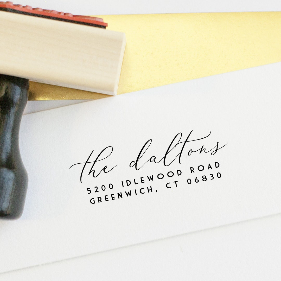 Self Inking Return Address Stamp, Custom Address Stamps, Return Label ...