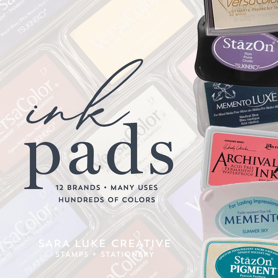 All Purpose Inkpads or Pigment-based Ink Pads, Rubber Stamp Pad Many ...
