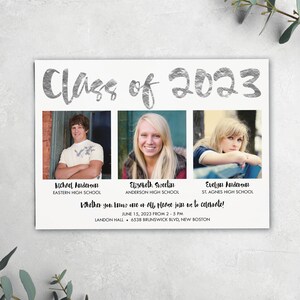 Combined Graduation Party Invitation, Graduation Open House for More ...