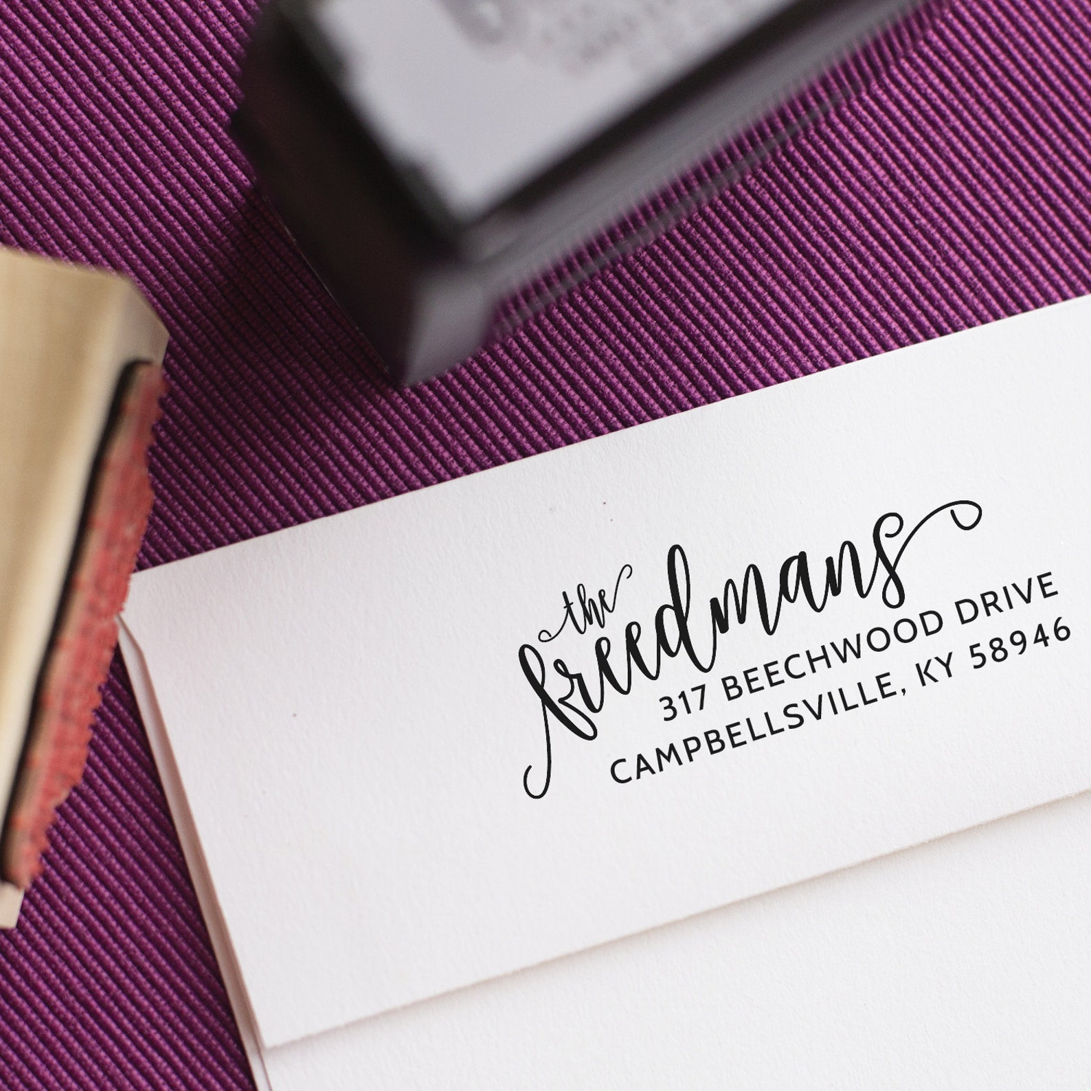 Return Address Stamp Self-inking Stamp Address Label - Etsy