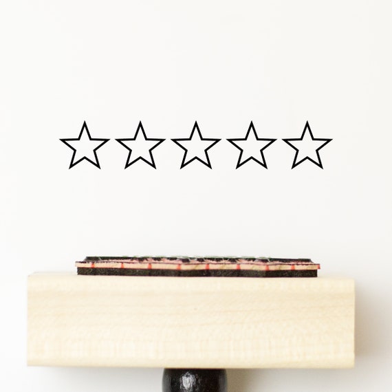 Star Rating Stamp Book Rating Stamp Five Star Journal - Etsy