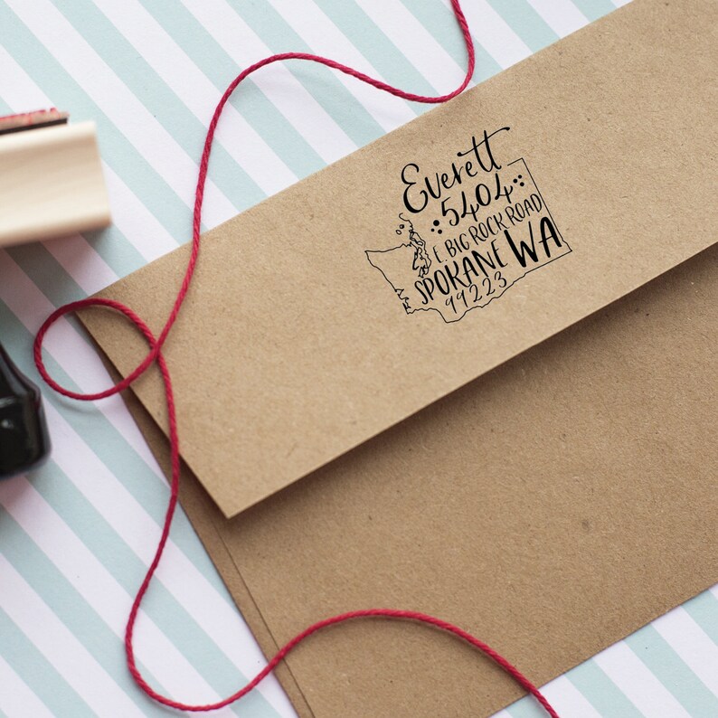 Washington Stamp State of Washington Self Inking Return - Etsy