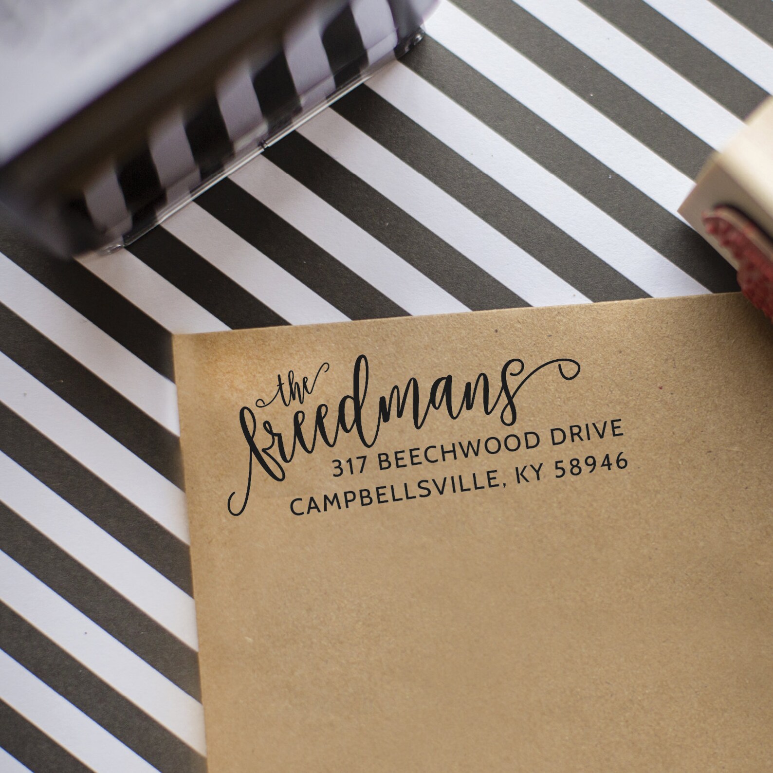 Address Stamp Self Inking Return Address Stamp Rubber | Etsy