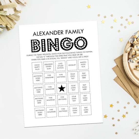 How To Make A Bingo Game With Pictures