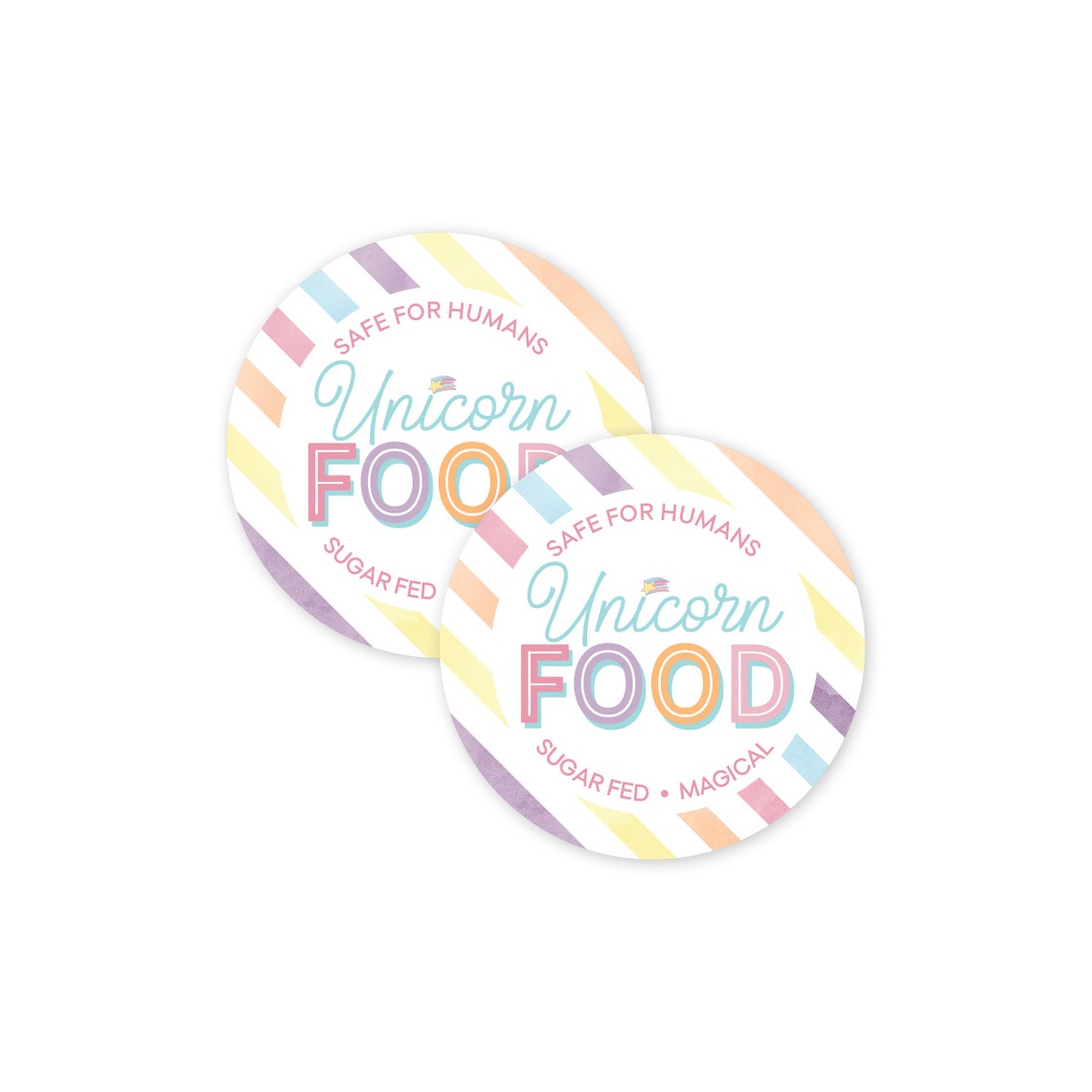 Unicorn Food Tags Birthday Party Favor Tags Unicorn Party - Etsy