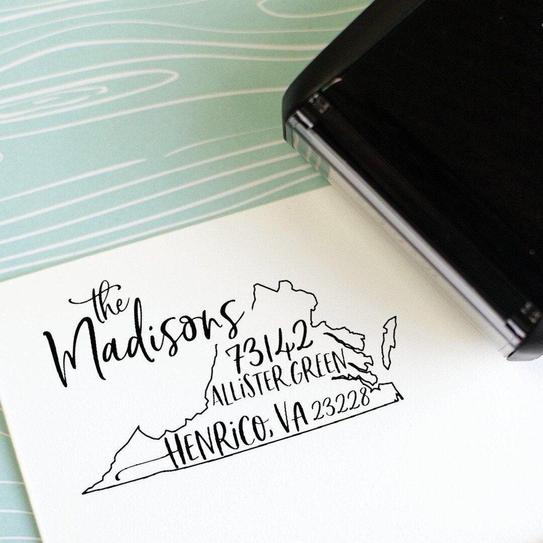 Virginia Stamp - State of Virginia Self Inking Return Address Stamp ...