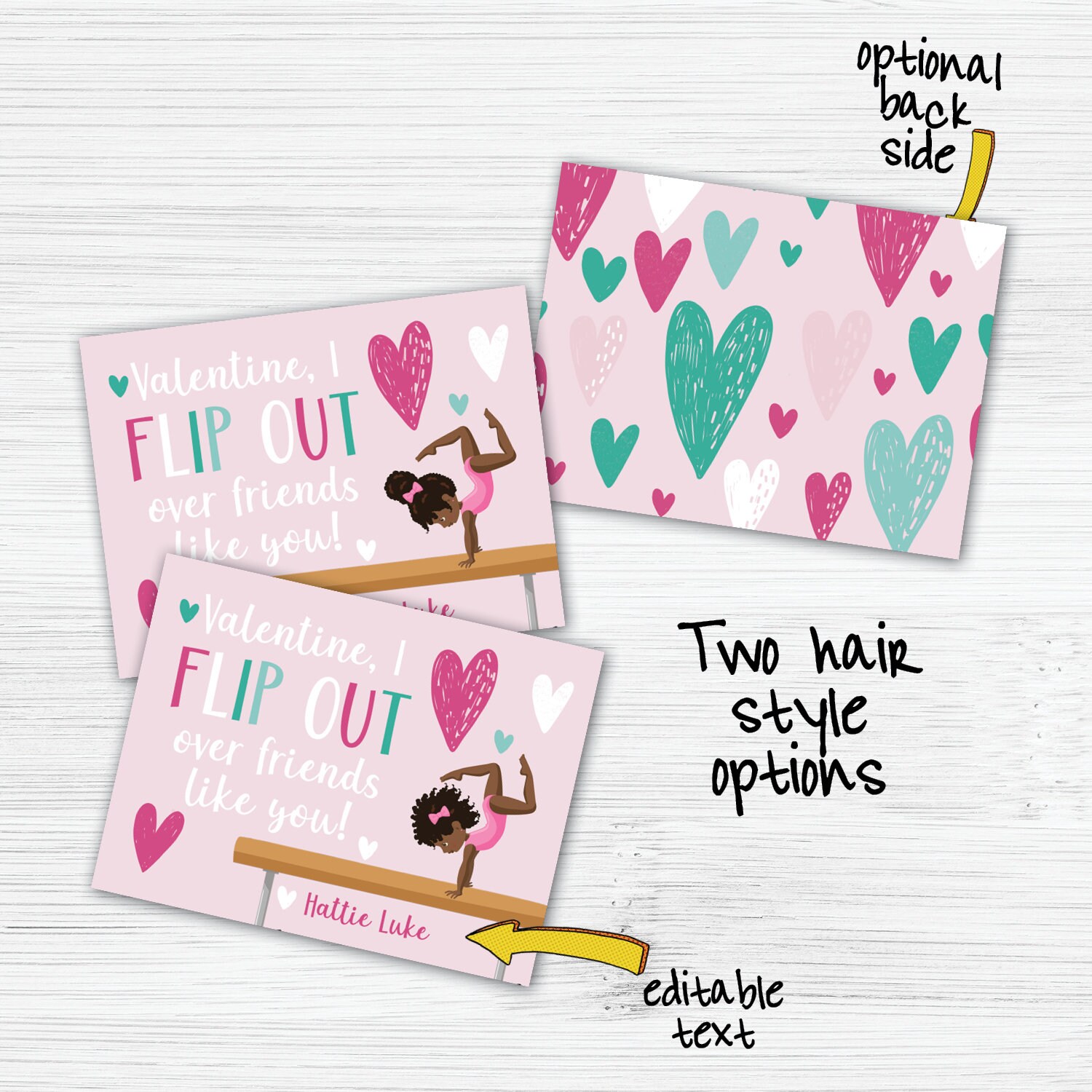 Gymnastics Valentine's Day Card - I Flip Out Over Friends Like You ...