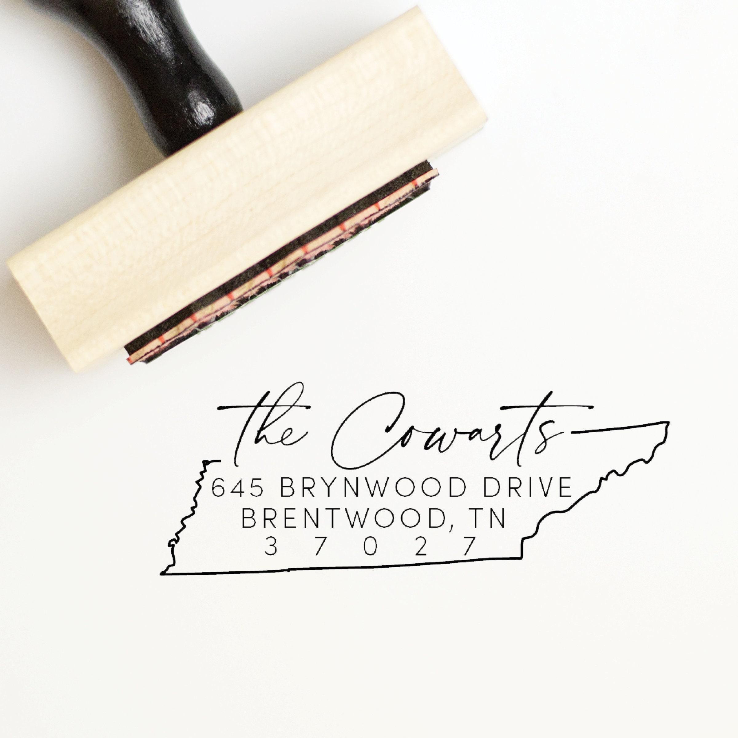 Tennessee Address Stamp - Modern Self Inking Return Address Stamp ...