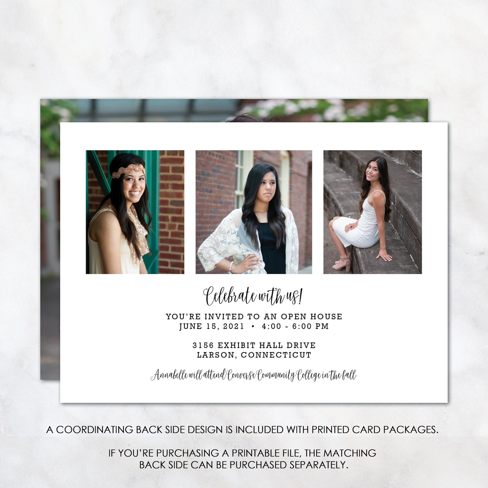 High School Graduation Announcement Card and Party Invitation - Etsy