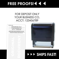 Bank Deposit Stamp Custom Bank Endorsement Custom Business Check Stamp ...