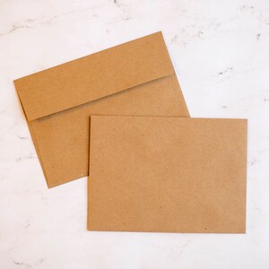 5 X 7 Kraft Envelopes Set of 25 A7 Brown Envelopes Perfect - Etsy