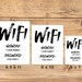 WIFI Password Sign, Password Wall Art, Printable Wall Art With Wifi ...