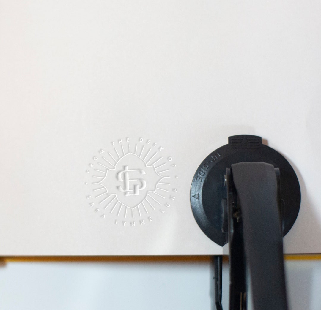 Art Deco Inspired Monogram Library Embosser - Customizable Book ...