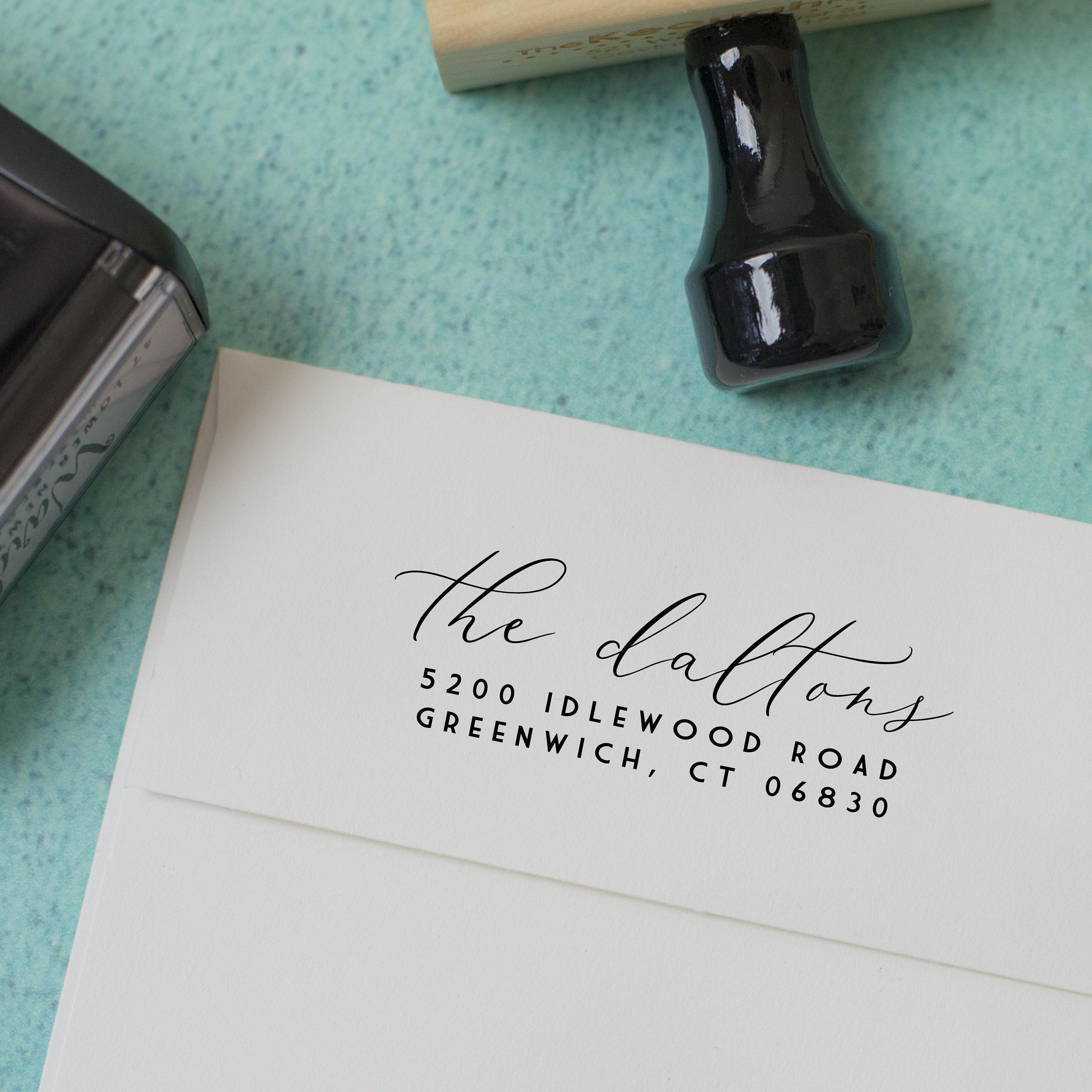 Self Inking Return Address Stamp, Custom Address Stamps, Return Label ...
