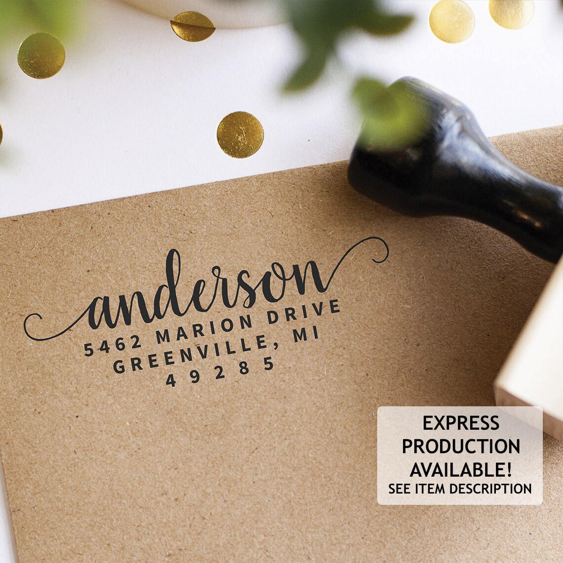 Address Stamp Self Inking Return Address Stamp - Etsy