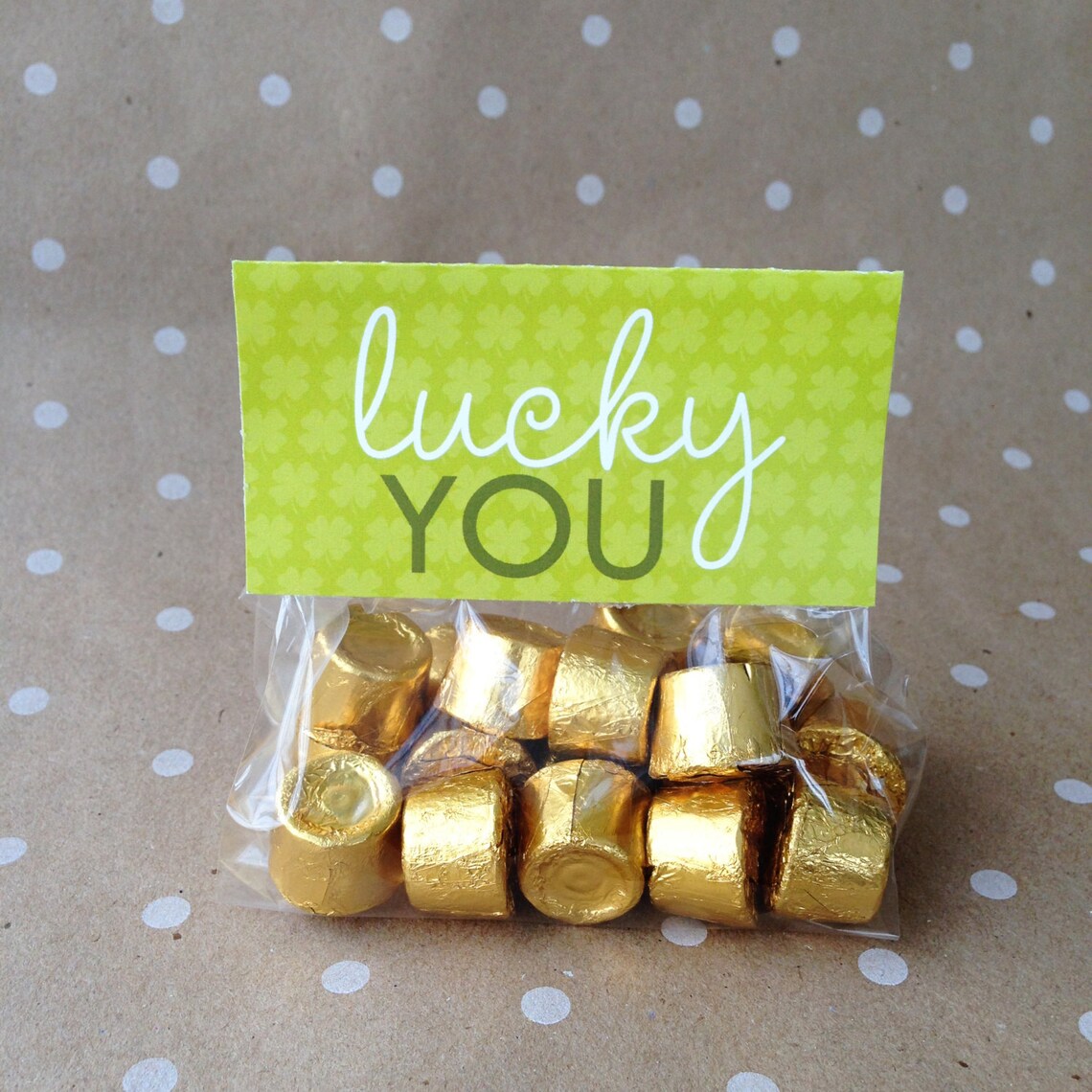 Printable St. Patrick's Day Party Treat Bag Toppers LUCKY - Etsy