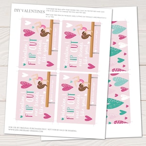 Gymnastics Valentine's Day Card I Flip Out Over Friends Like You Black ...