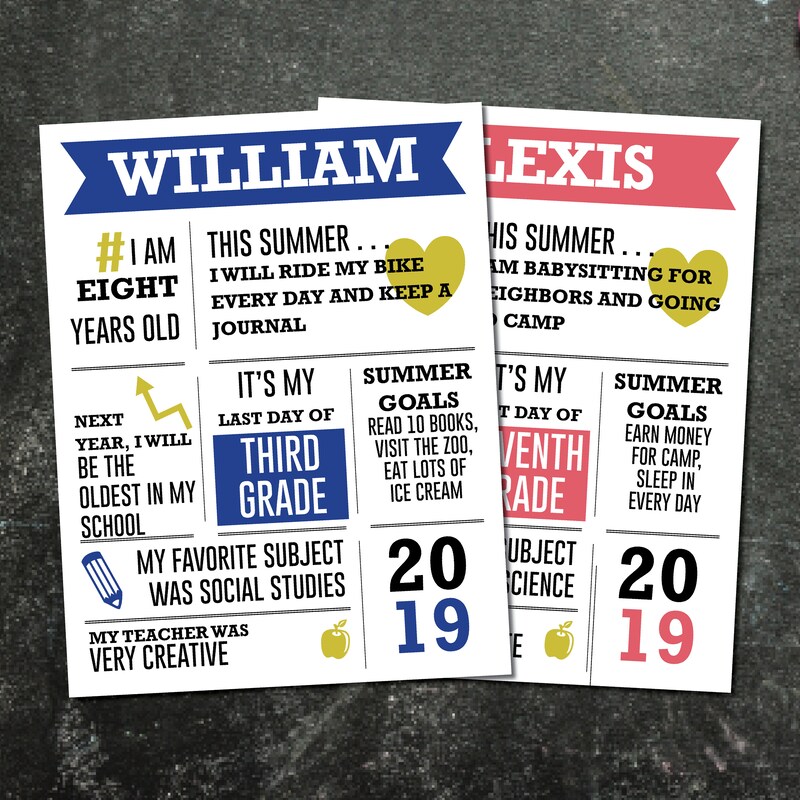 Editable School Sign - Etsy