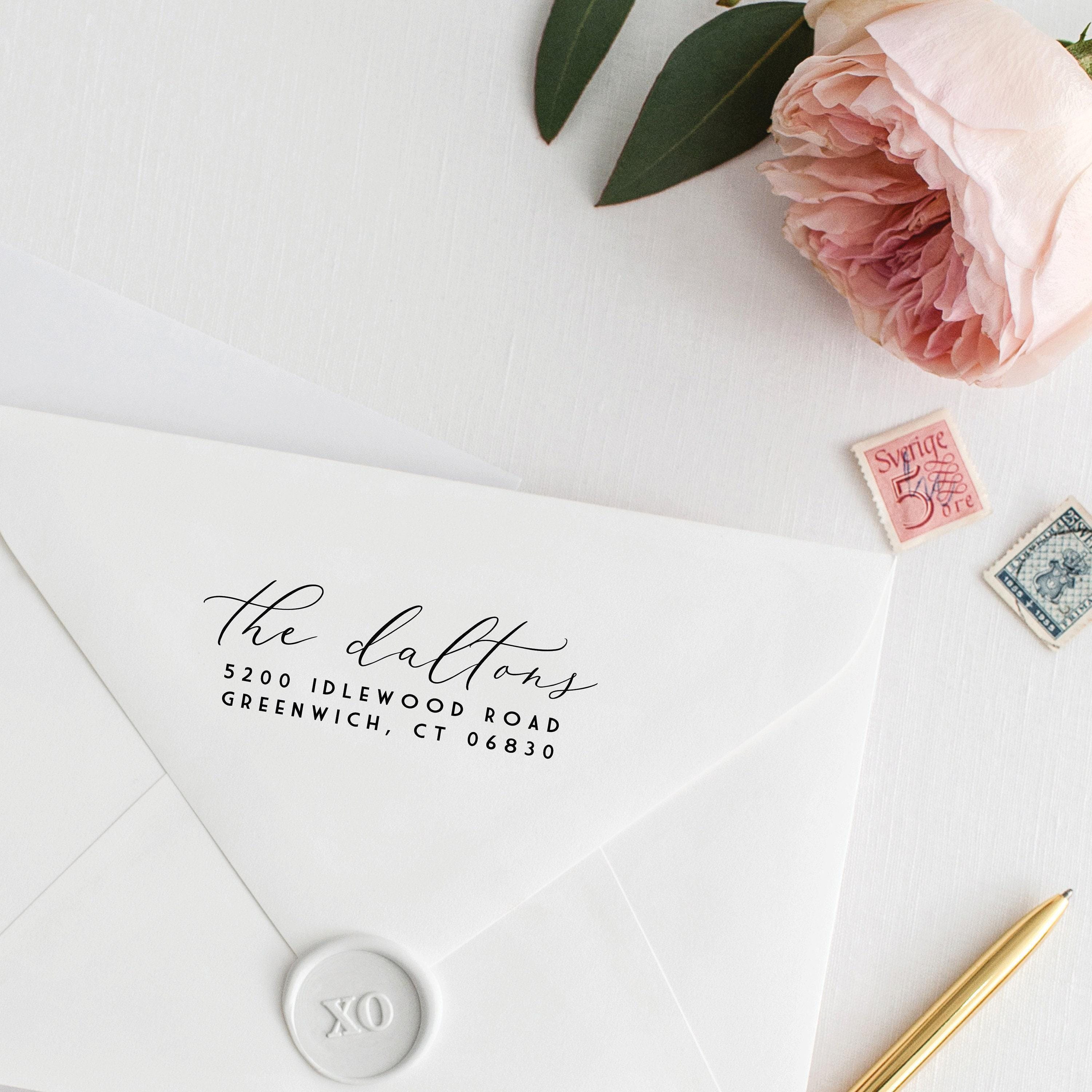 Self Inking Return Address Stamp, Custom Address Stamps, Return Label ...