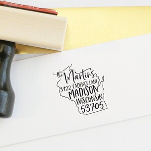 Wisconsin Address Stamp - Self Inking Return Address Stamp ...
