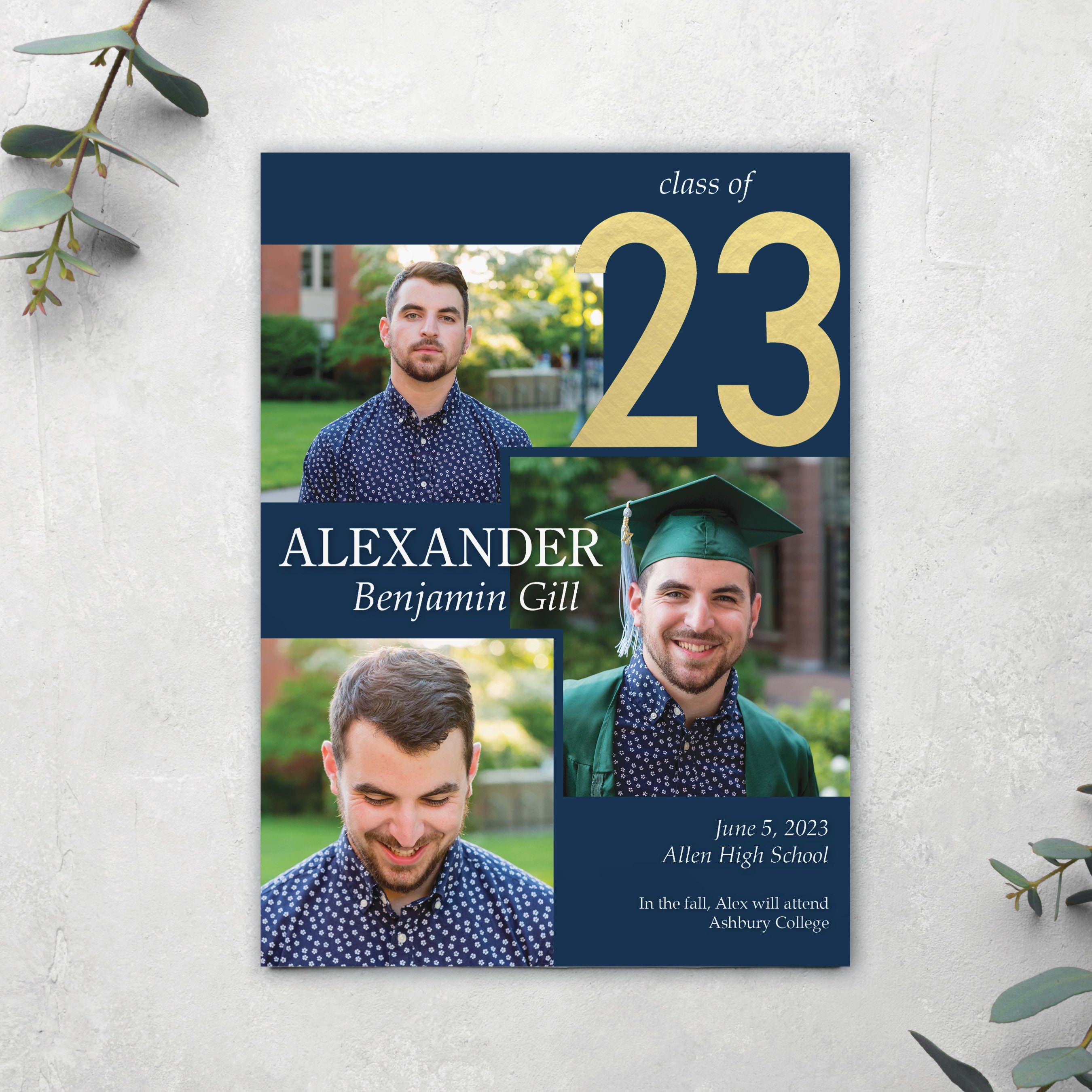 High School Graduation Party Invitations For Guys