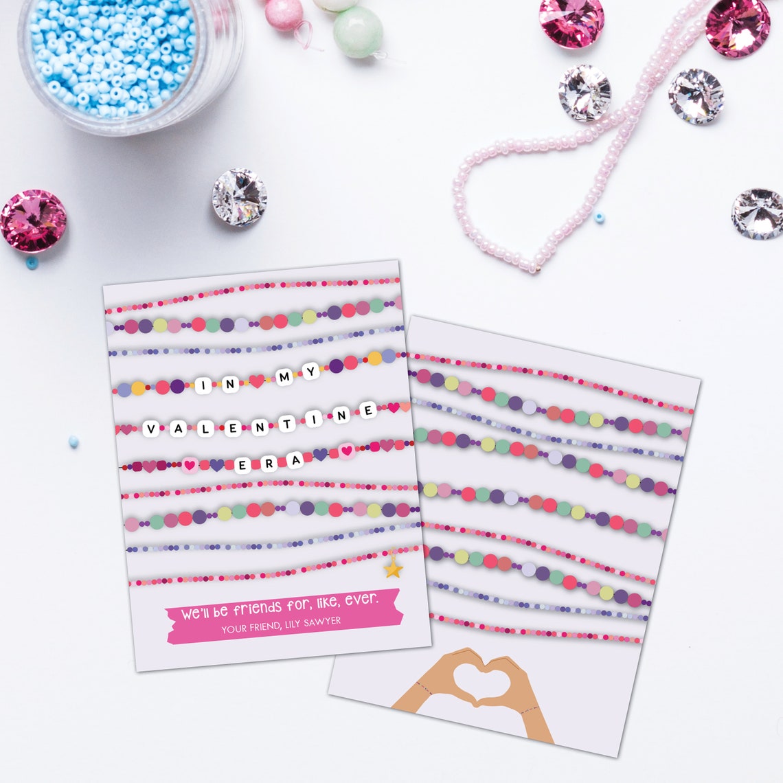 In My Valentine Era - Valentine's Day Card - Friendship Bracelet ...