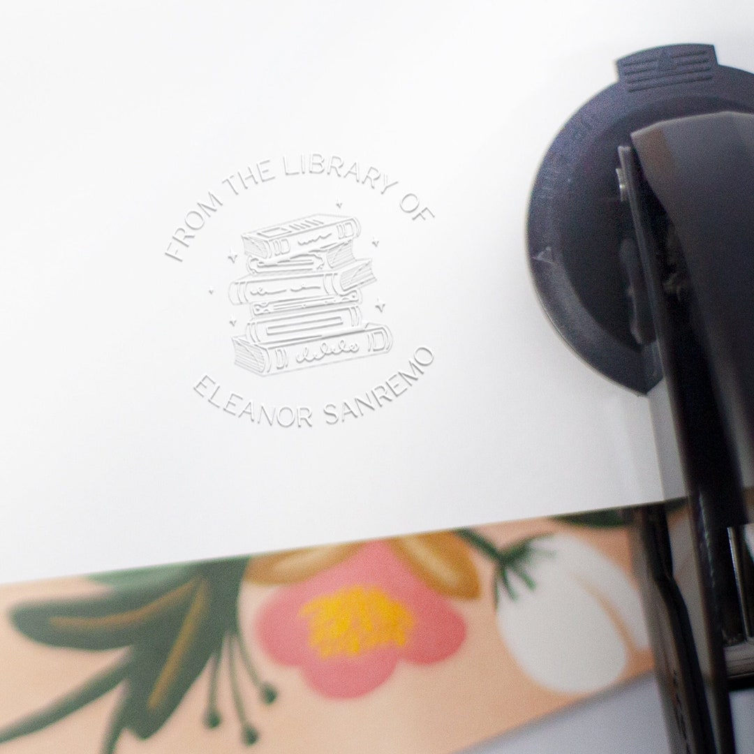 Personalized Book Embosser - Perfect Gift for Book Lovers, Teachers ...