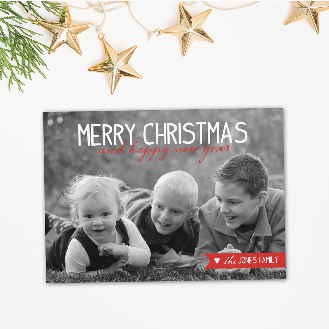Christmas Card, Holiday Card, Custom Photo Card, Printable or Printed ...