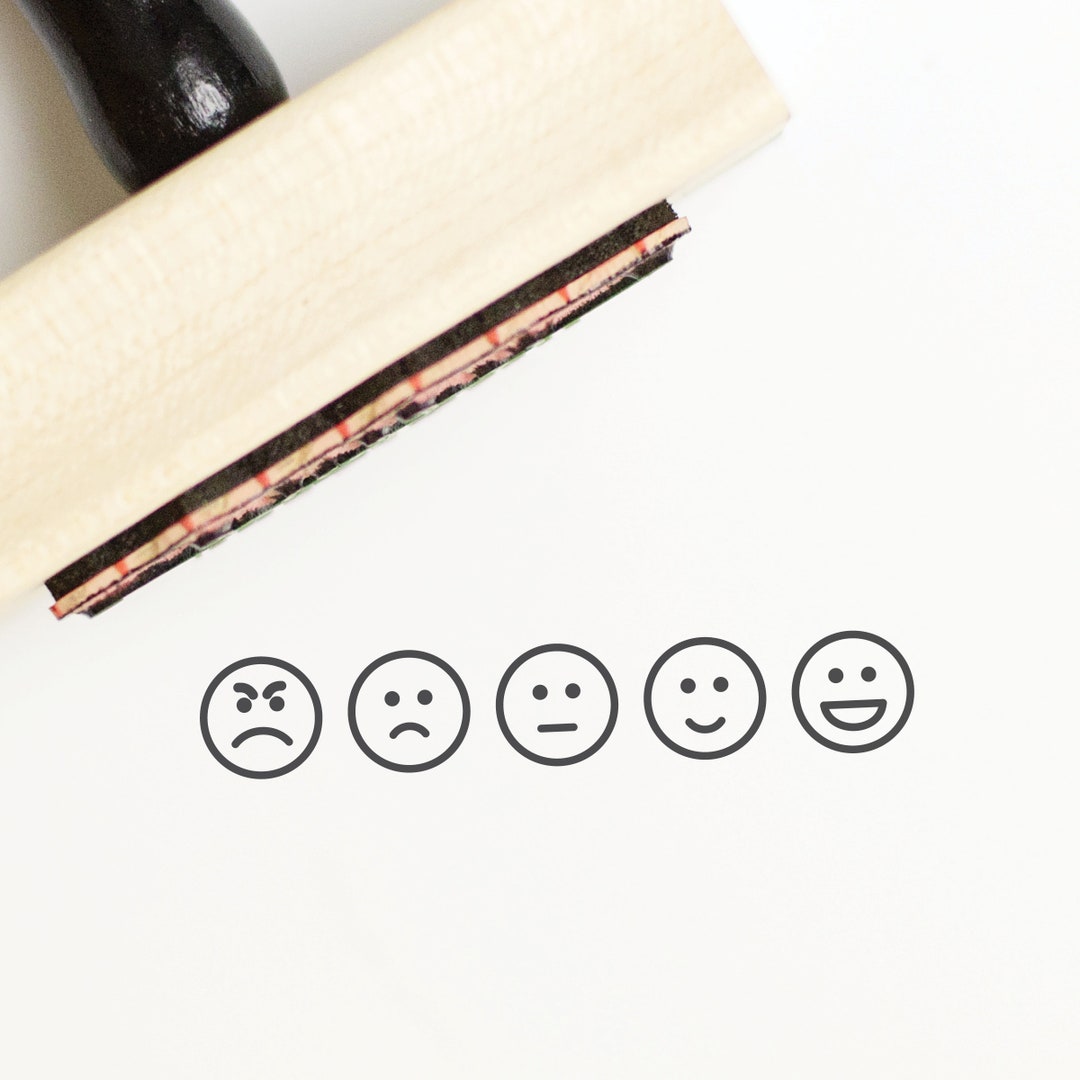 Mood Tracker Stamp - Smiley Face Journal Stamp - Bullet Journal Stamps ...