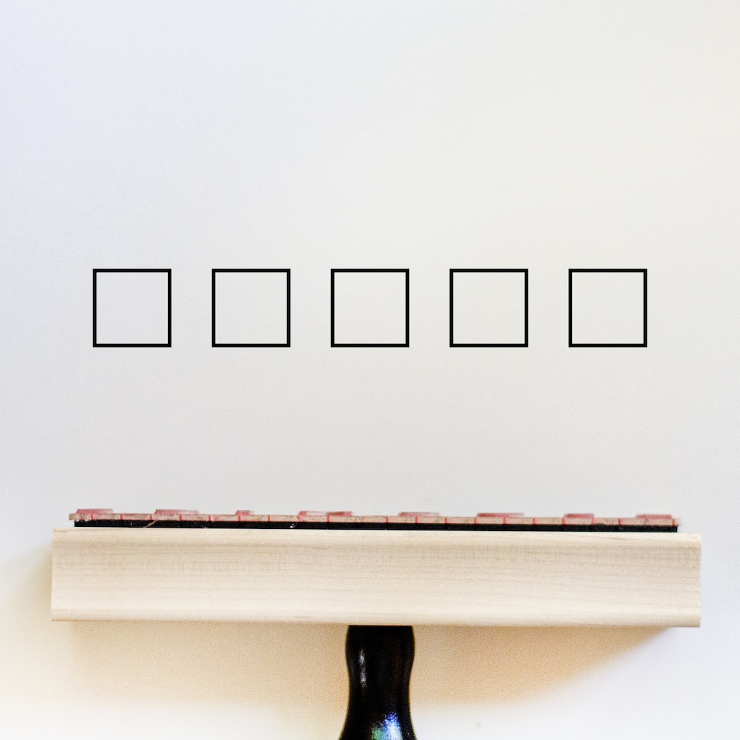 To Do List Check Box Stamp - Stamp With Check Boxes - Planner Stamp ...