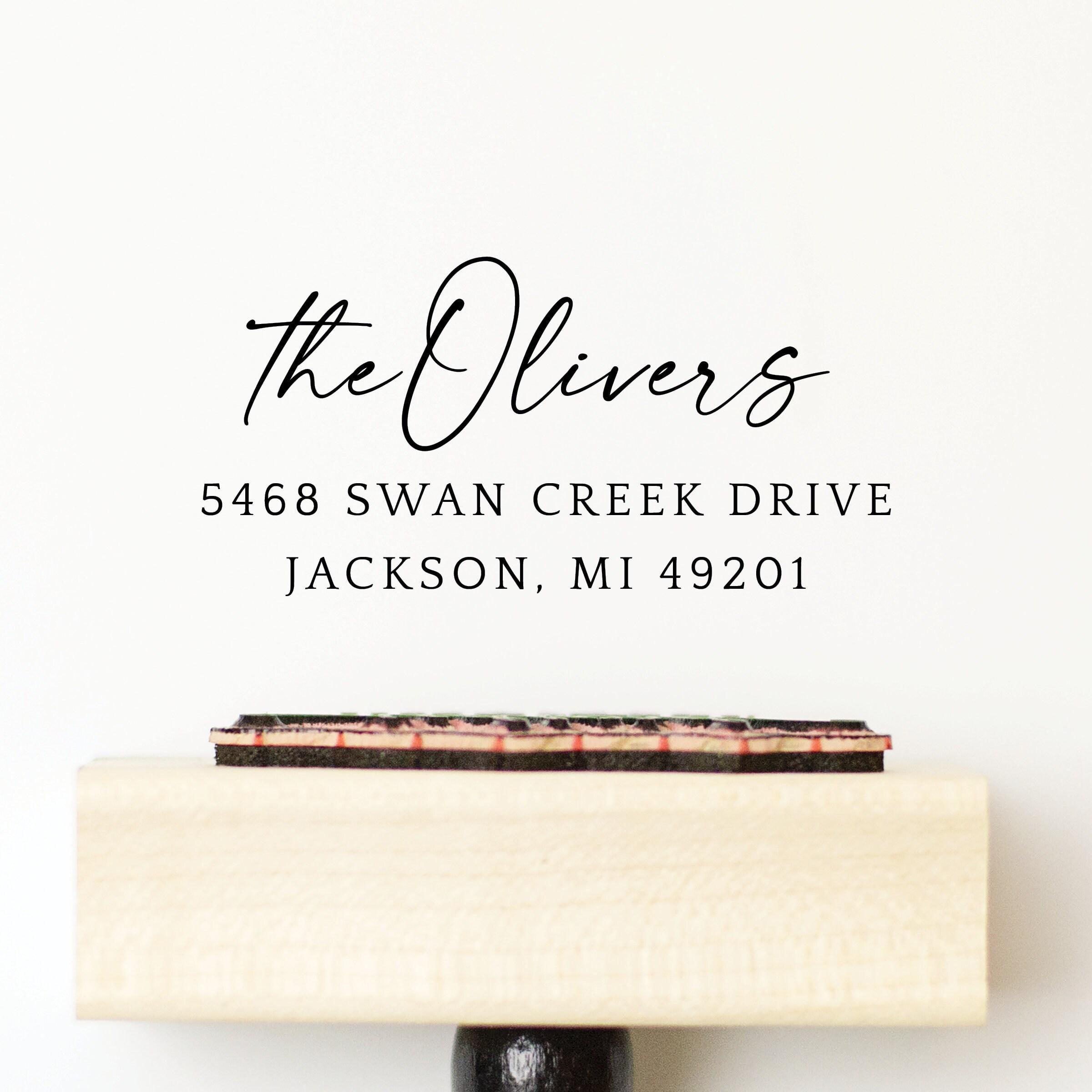 Custom Address Stamp, Self-inking Stamp, Personalized Return Address ...