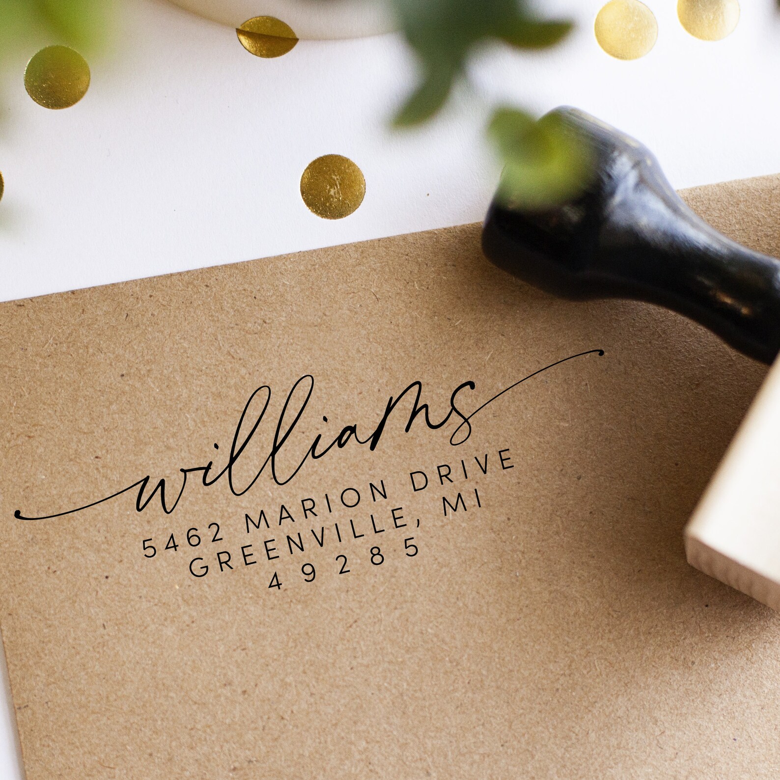 Modern Address Stamp Personalized Address Stamp | Etsy