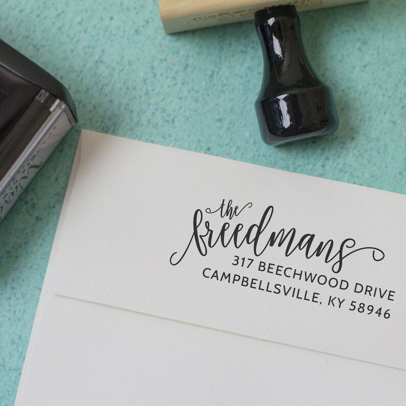 Return Address Stamp Self-inking Stamp Address Label - Etsy
