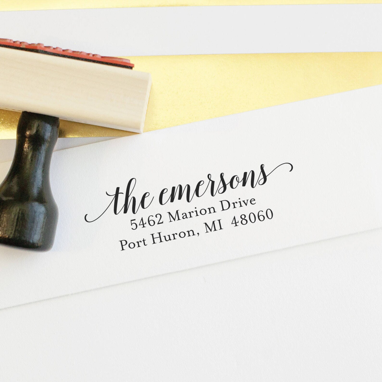 Address Stamp Self Inking Return Address Stamp rubber | Etsy