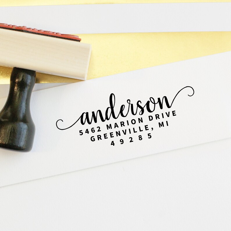 Address Stamp Self Inking Return Address Stamp - Etsy