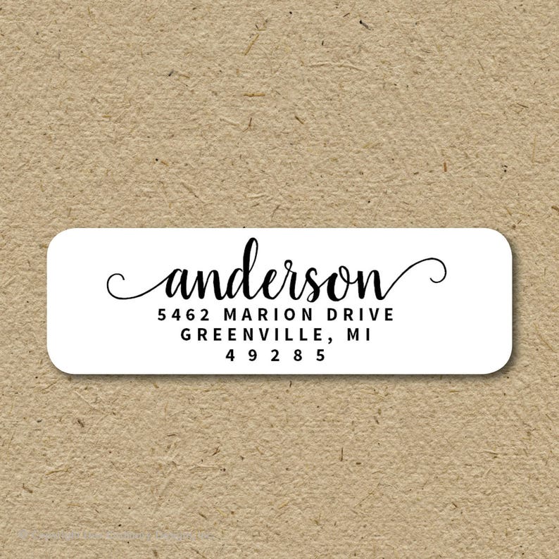 Address Labels Custom Color Self-adhesive Return Address | Etsy