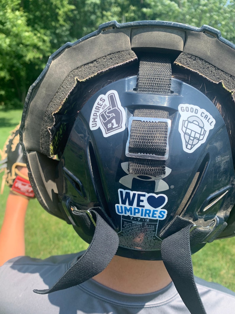 Baseball catcher sticker pack baseball decals umpire | Etsy