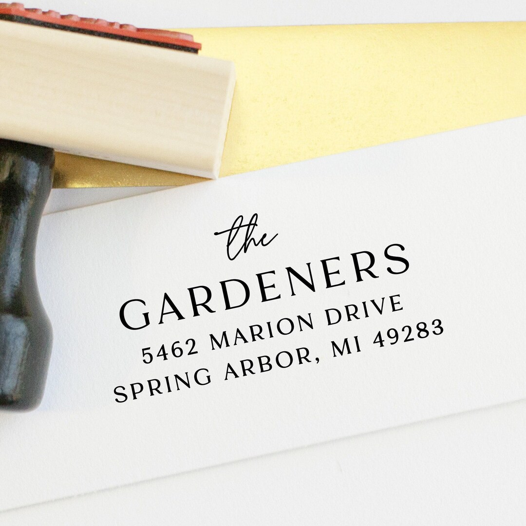 Custom Return Address Stamp, Personalized Address Stamp, Self Inking ...