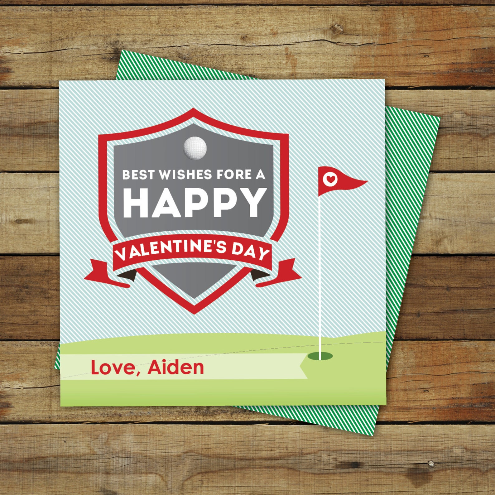 Golf Valentines - Printable Golf Valentine - Classroom Golf Valentine's ...