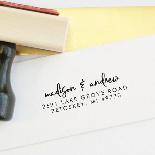Address Stamp Self Inking Return Address Stamp Rubber - Etsy
