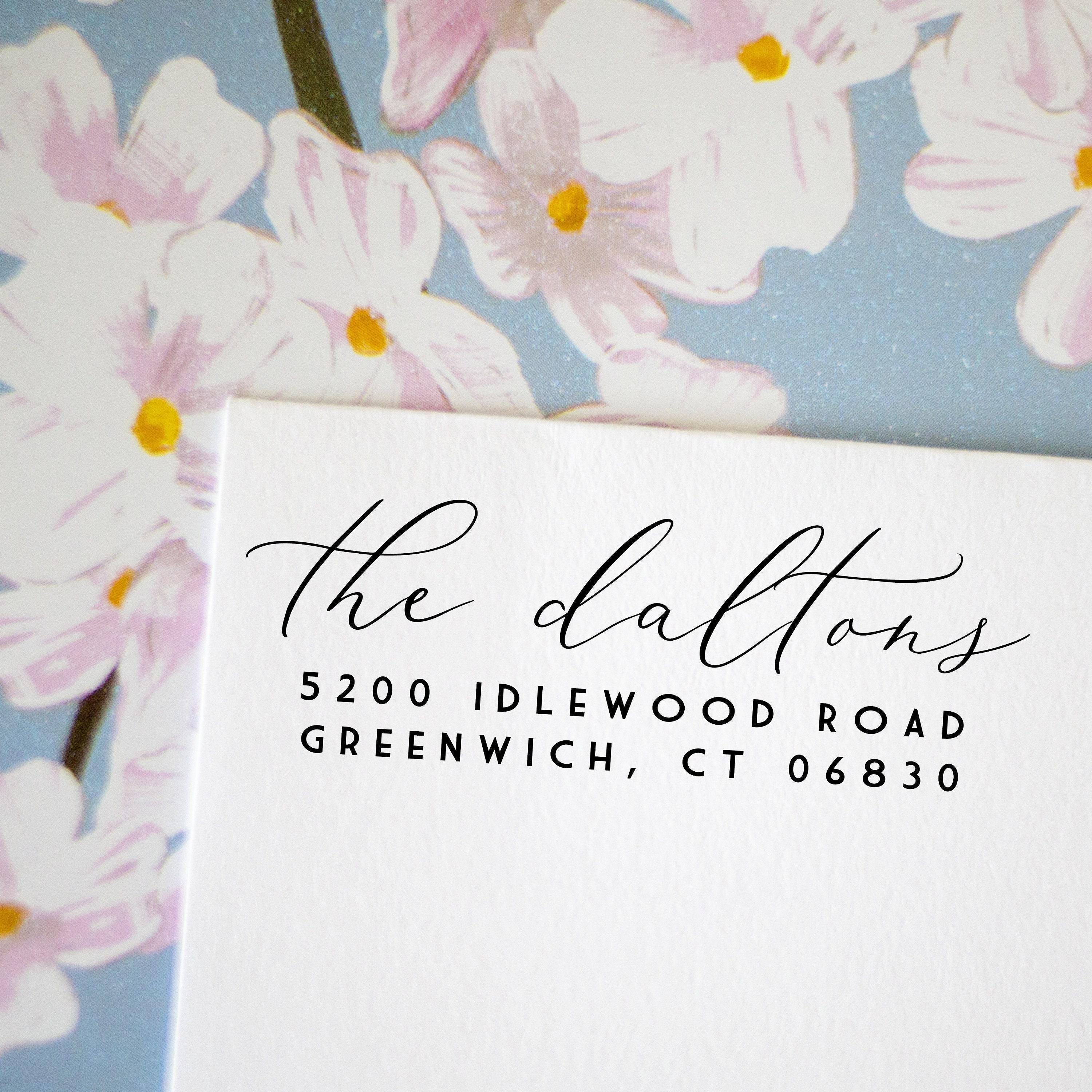 Self Inking Return Address Stamp, Custom Address Stamps, Return Label ...