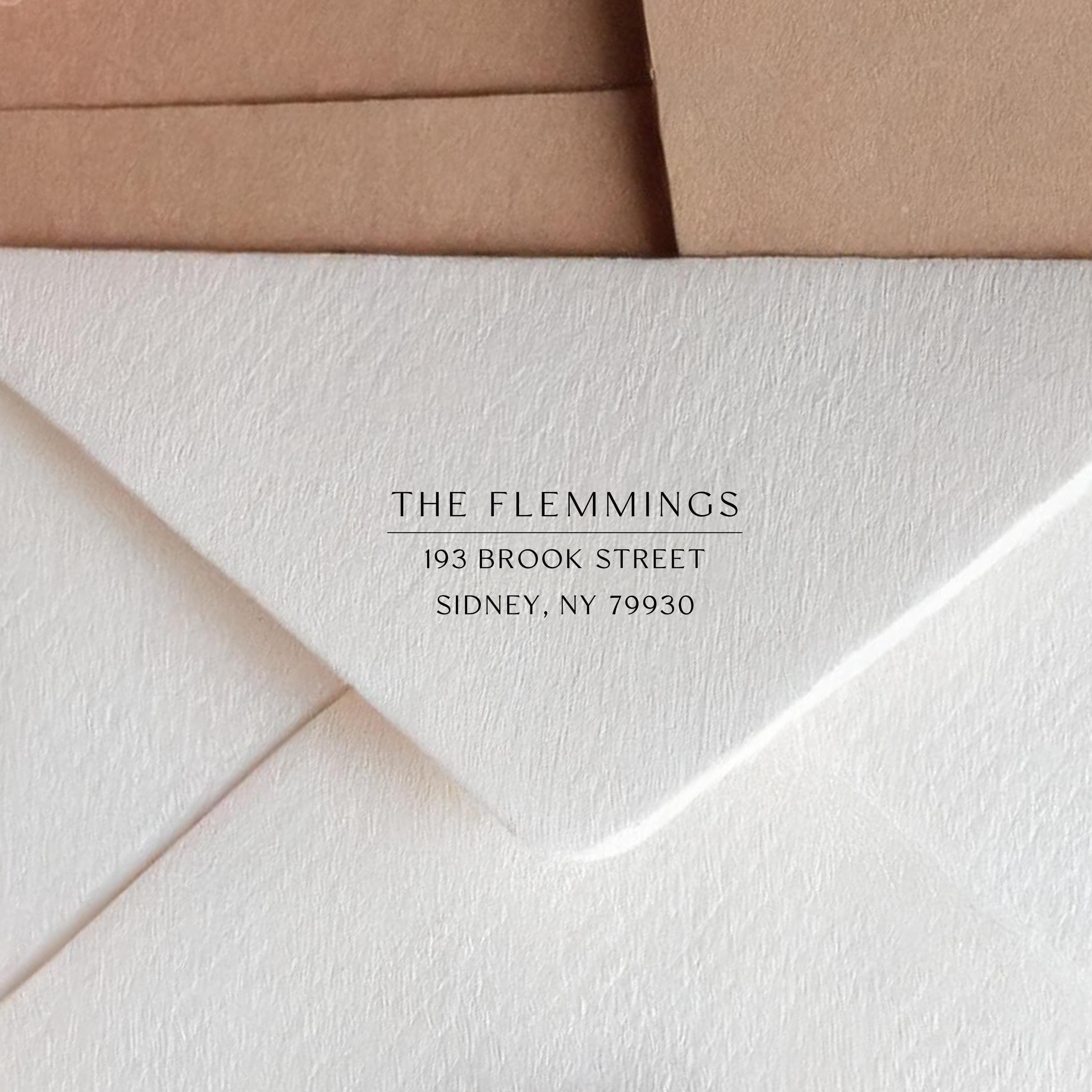 Simple Clean Return Address Stamp | Personalized Self Inking or Rubber ...