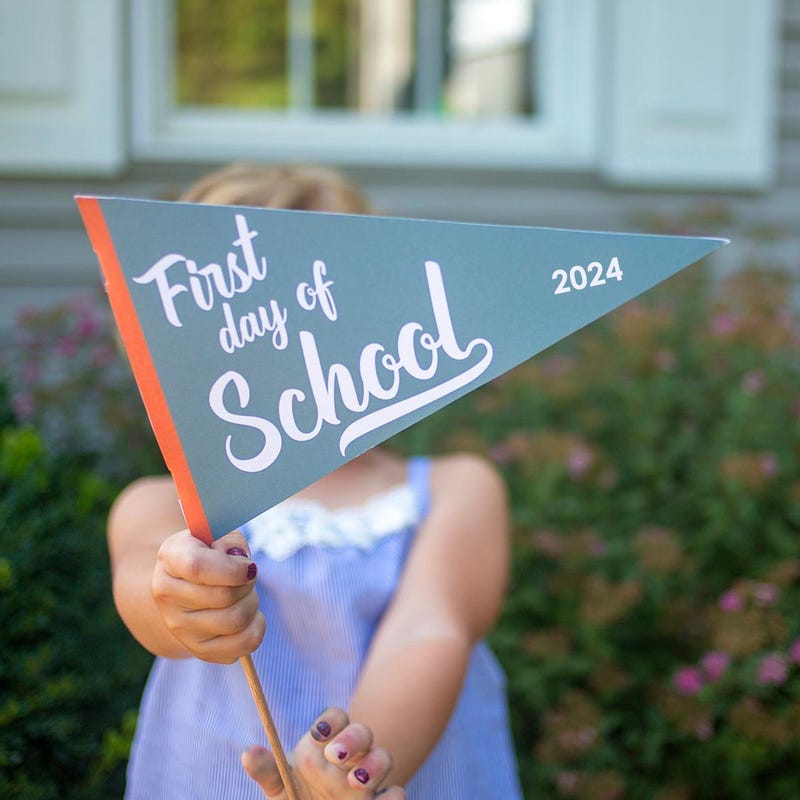 School Pennant - Etsy