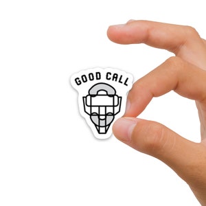 Baseball Catcher Sticker Pack, Baseball Decals, Umpire Stickers for ...