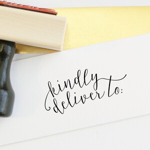 Kindly Deliver to - Stationery Stamp for Outgoing Mail - Stamp for ...