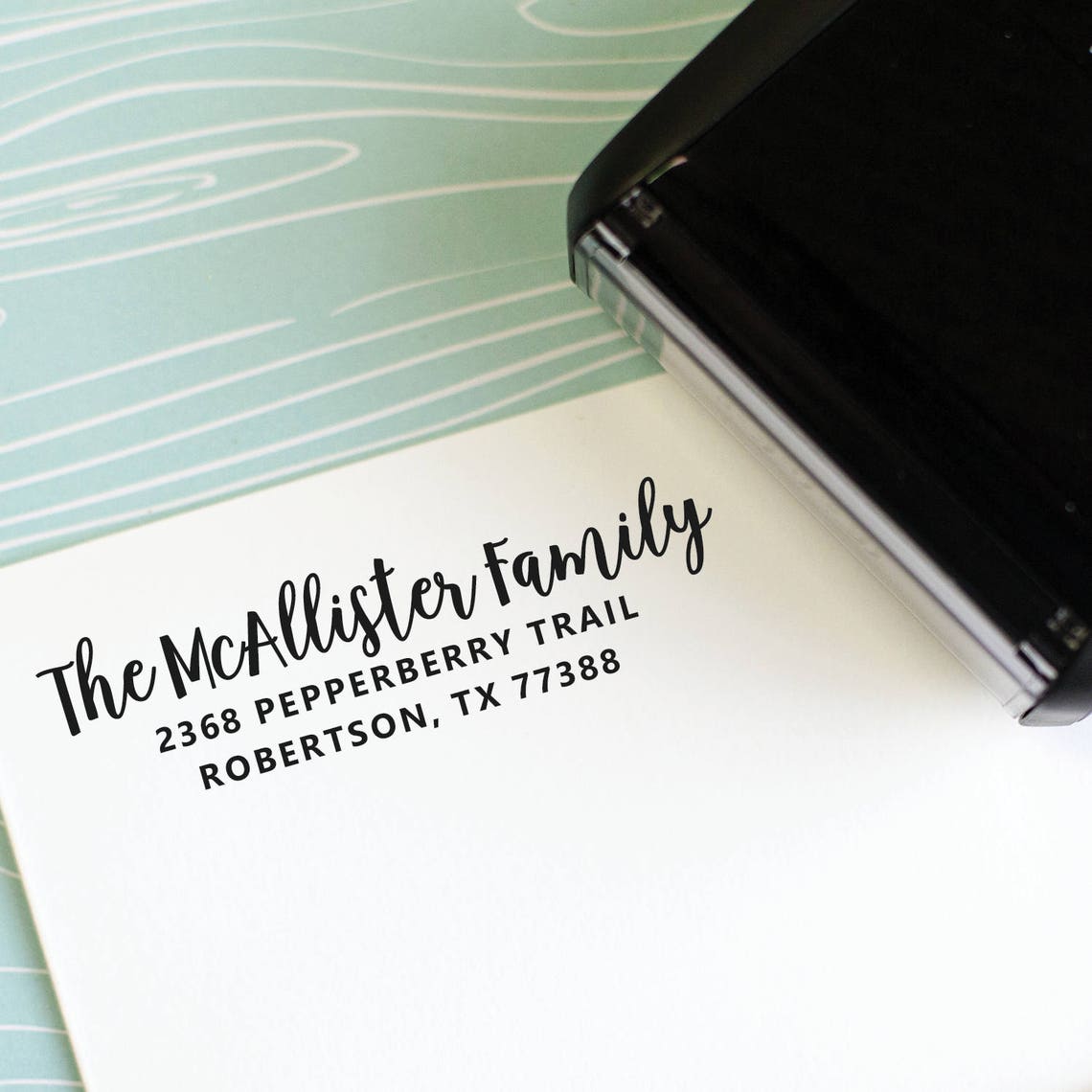 Address Stamp - Self Inking Return Address Stamp - Rubber Stamp ...