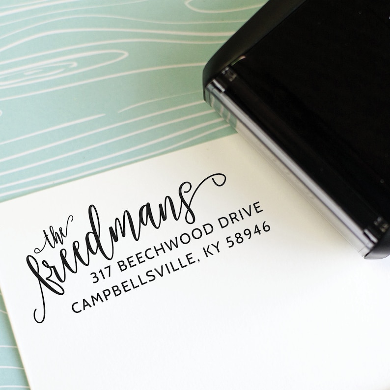 Return Address Stamp Self-inking Stamp Address Label - Etsy