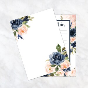 Printable Floral Baby Shower Games Printable Dear Baby Game - Etsy