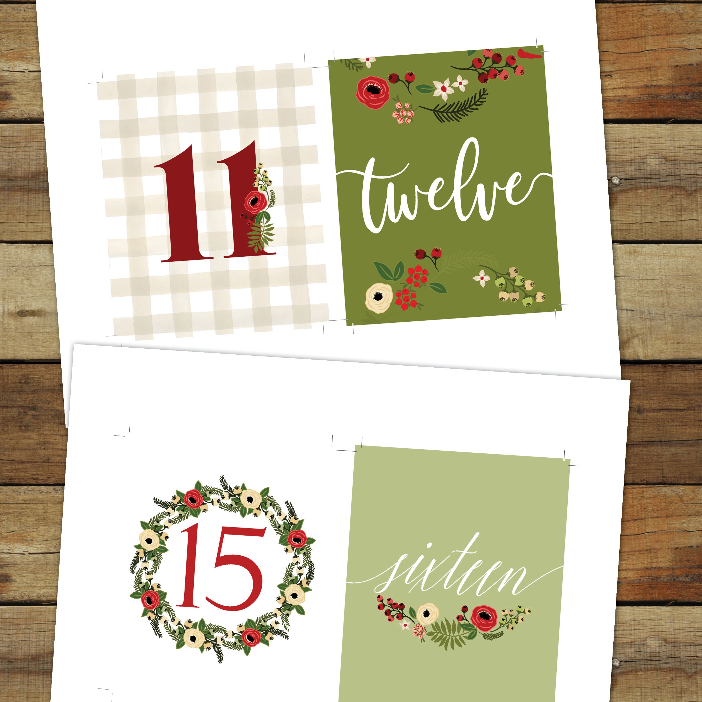 Printable Advent Calendar December Calendar 25 4 x | Etsy